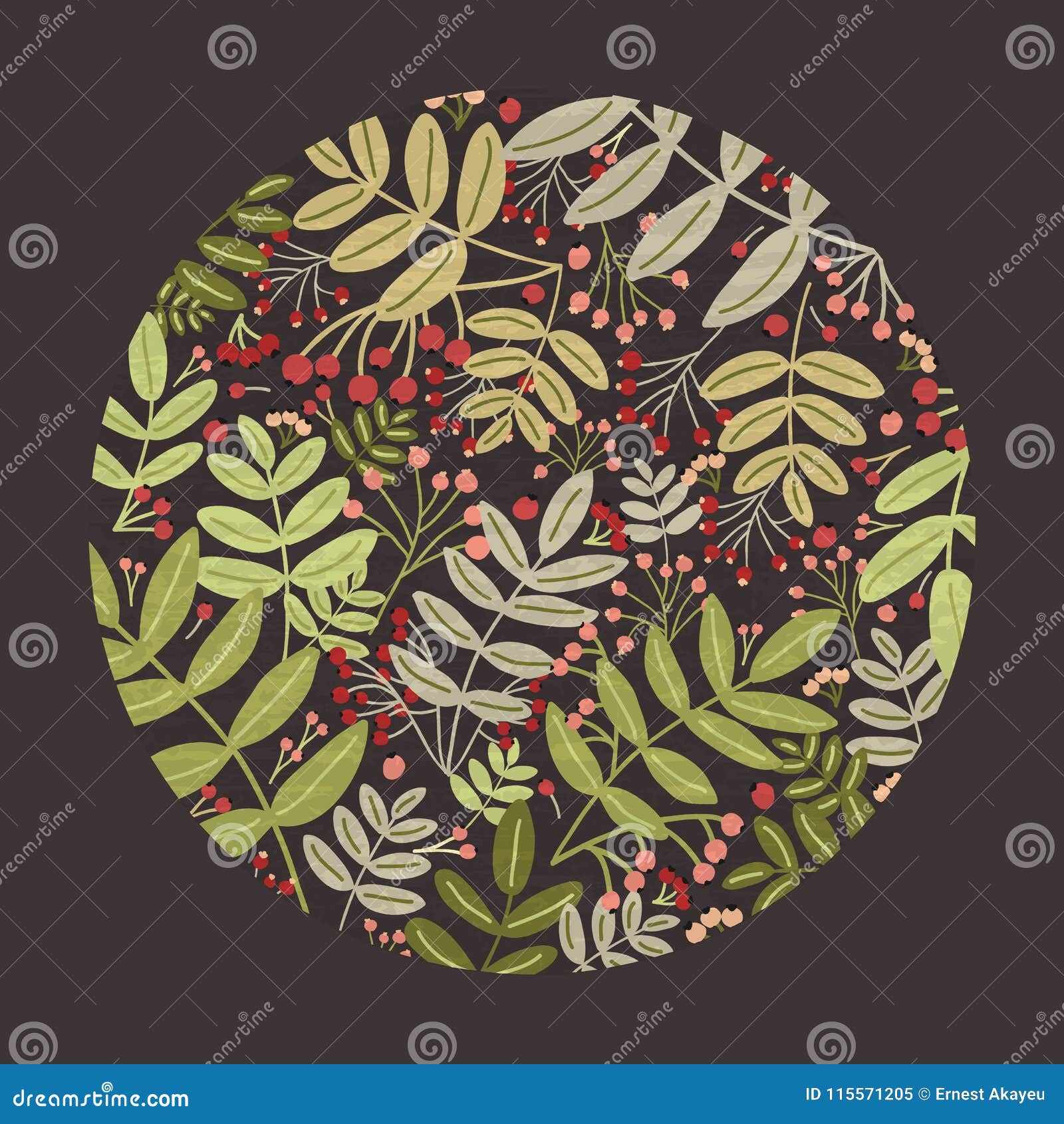 Circular Design Element, Round Decoration or Backdrop Composed of ...