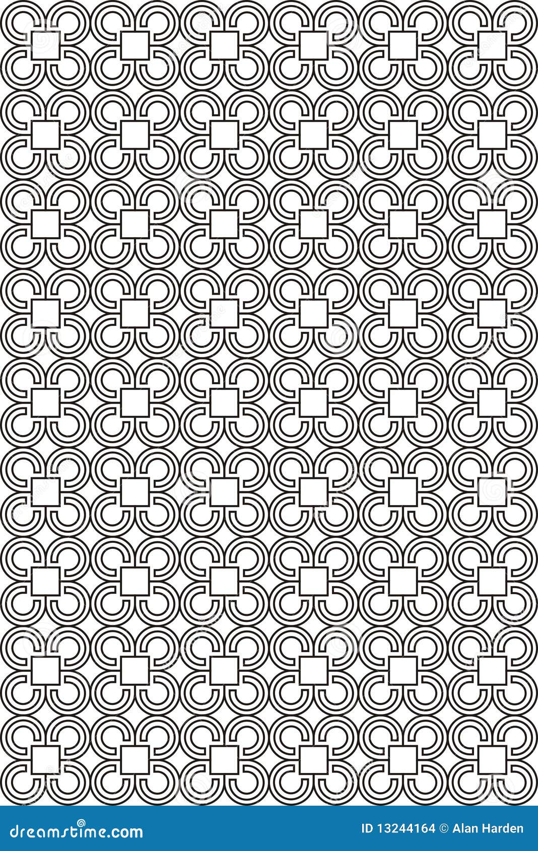 Circular Design with Squares Stock Illustration - Illustration of ...