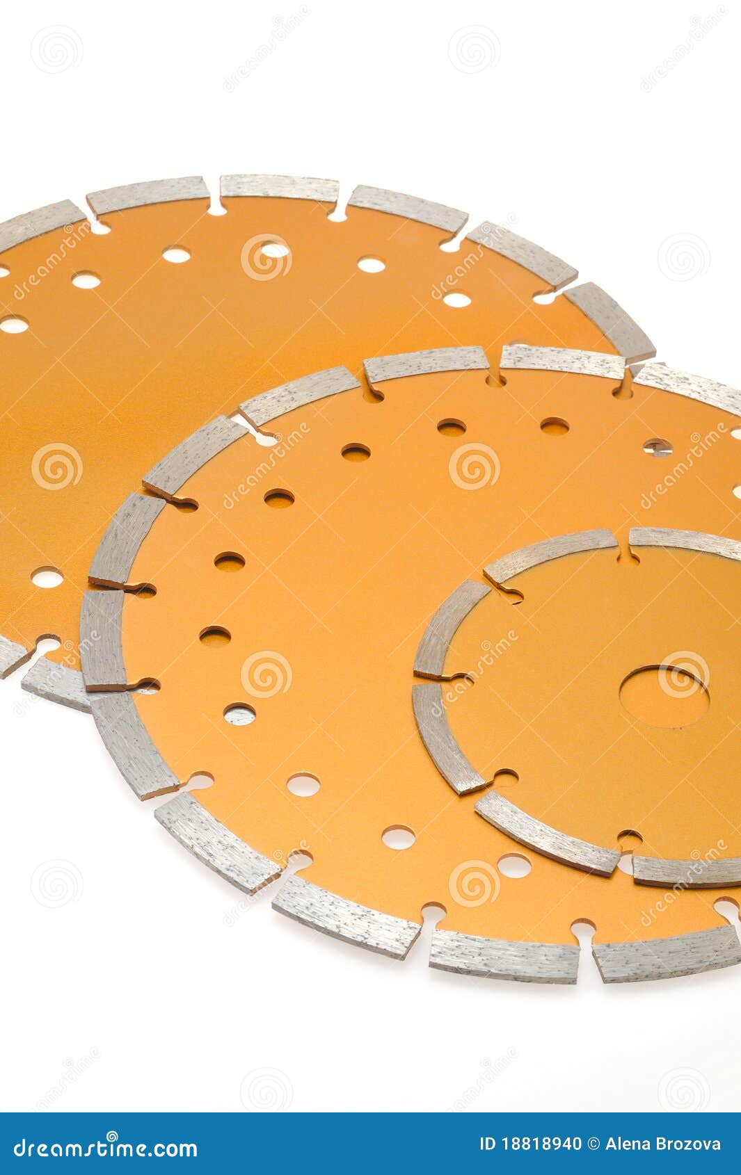Circular Diamond Saw Blades for Stone Isolated on Stock Photo - Image ...