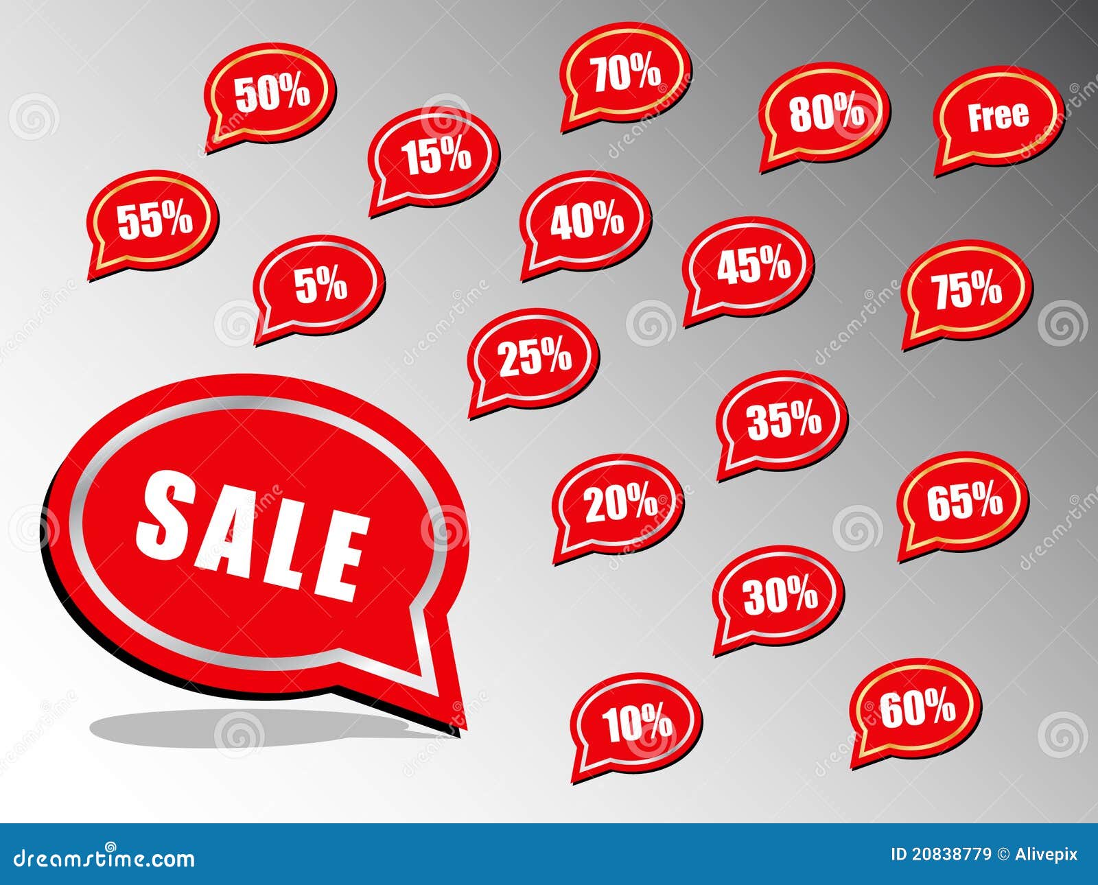 Circular discount call out stock vector. Illustration of sale - 20838779