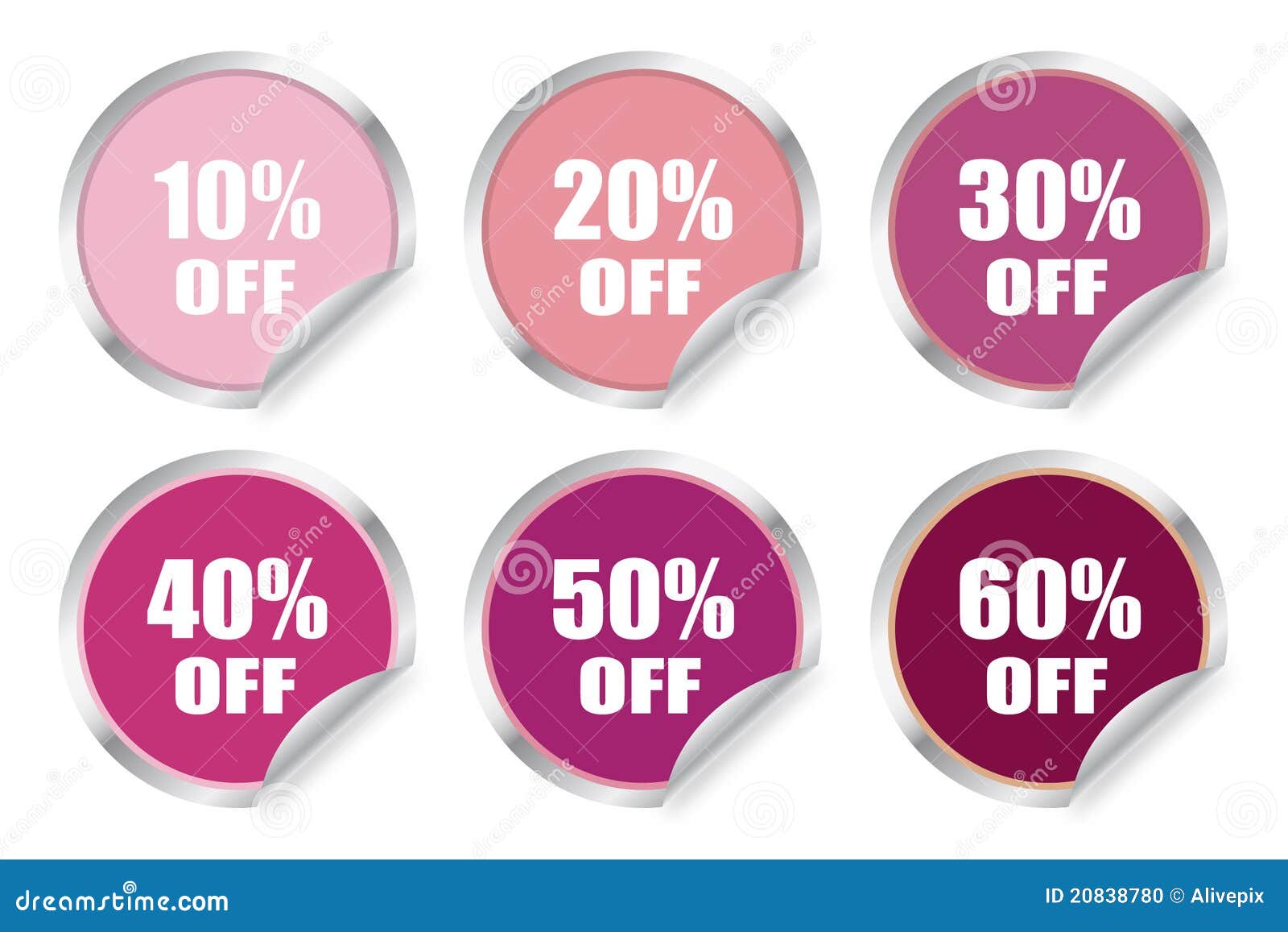 Circular discount sticker stock vector. Illustration of message - 20838780