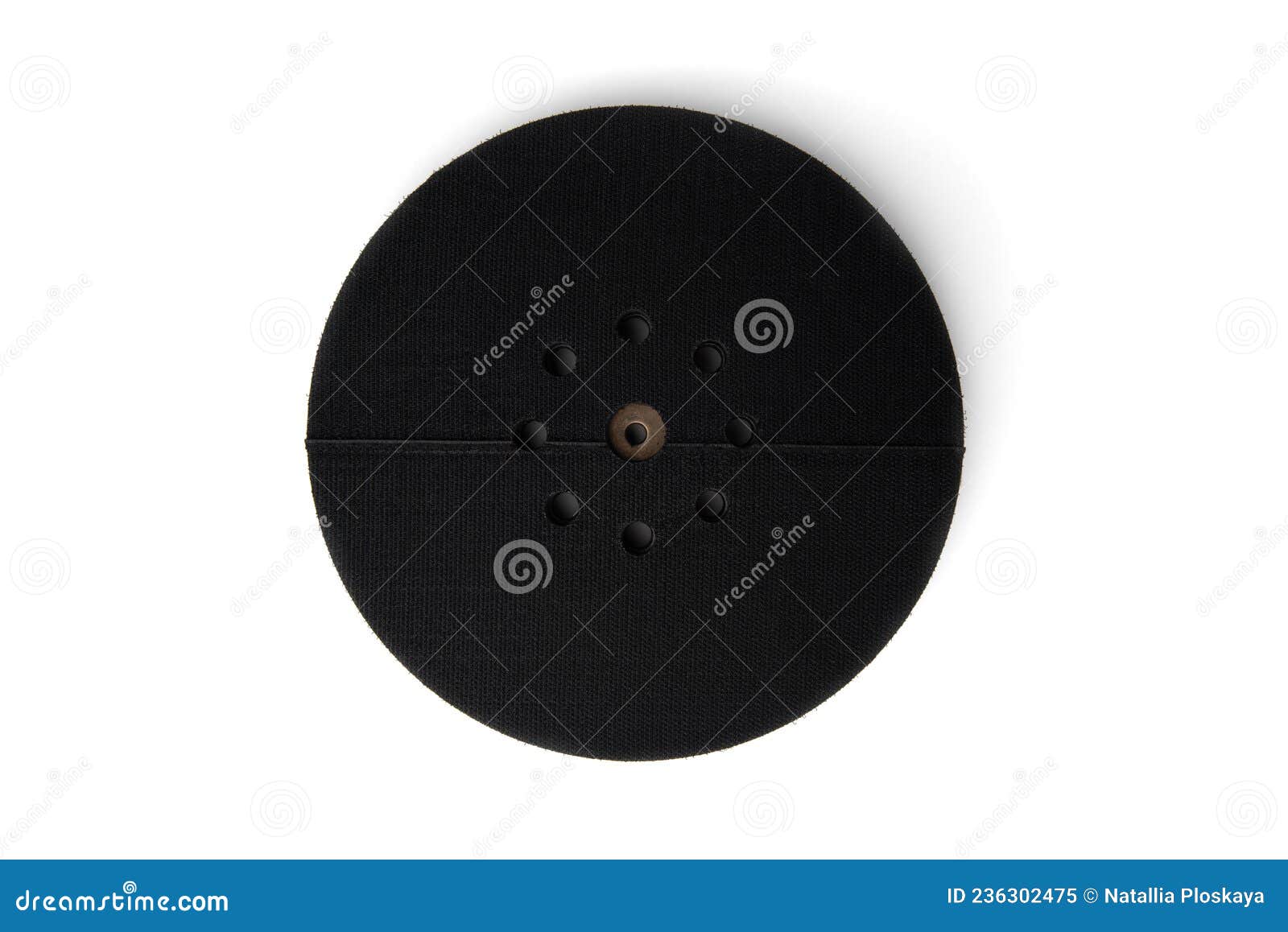 Circular Discs Velcro For Grinding Machine Isolated On White Background ...