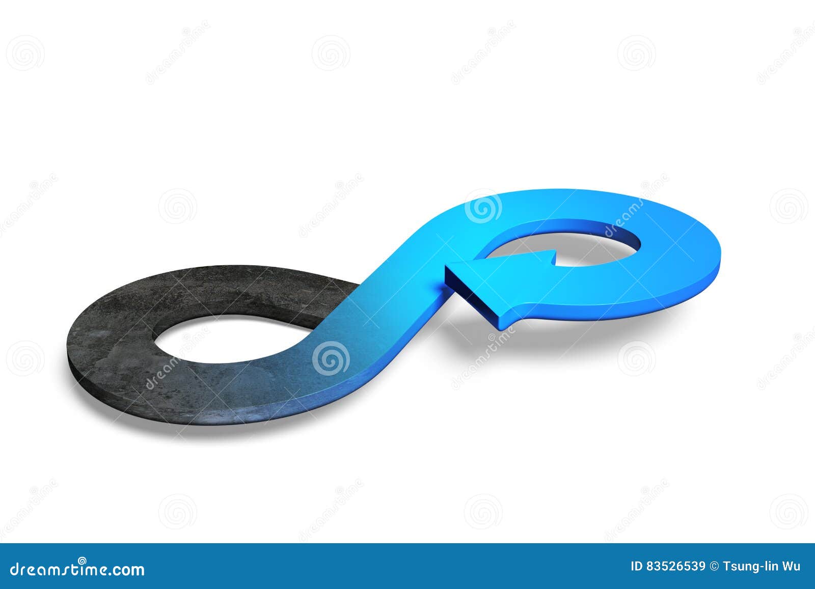 Circular Economy Concept, 3D Rendering Stock Image - Image of ...