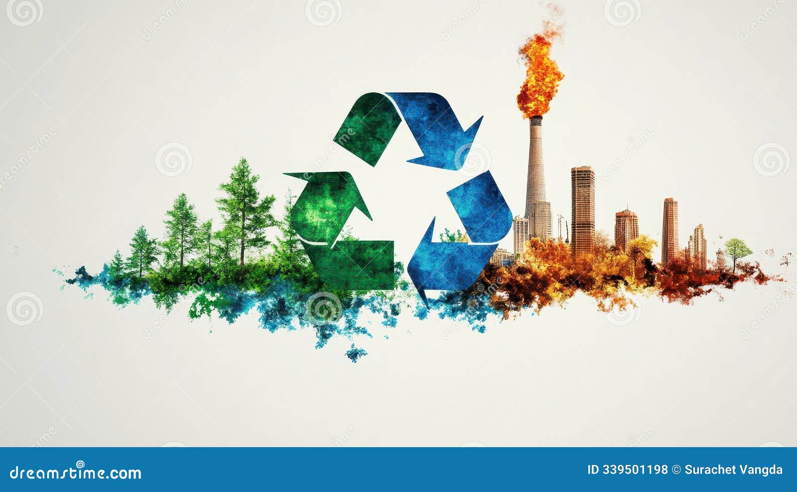 Circular Economy Concept with Waste Reduction Visuals Stock Photo ...
