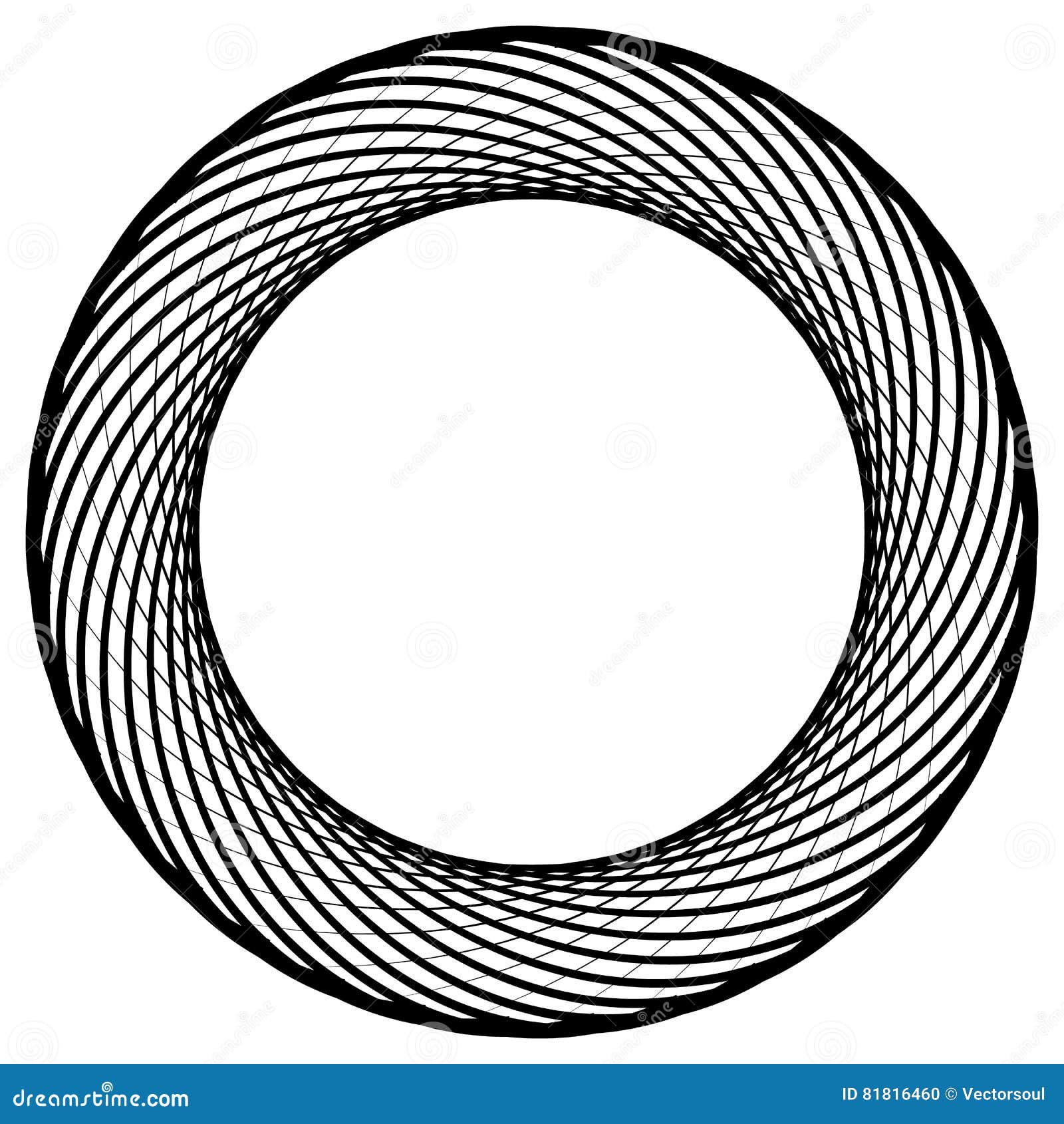 Circular Element Made of Radial Lines. Abstract Geometric Shape Stock ...