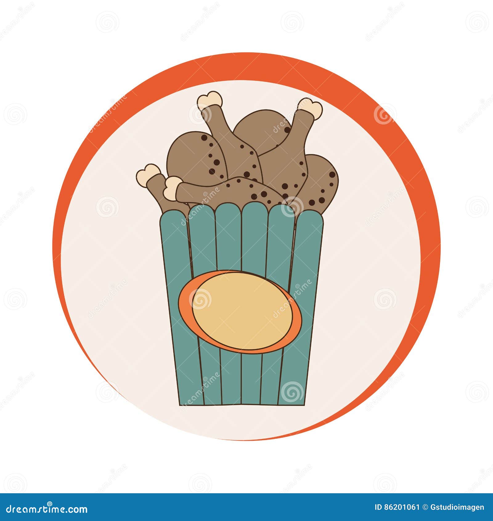 Bucket Of Fried Chicken Legs Pixel Art. 8 Bit Vector Illustration ...