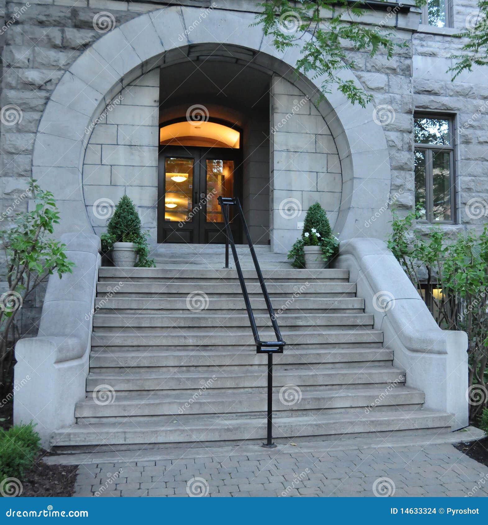 Circular entrance stock photo. Image of gray, building - 14633324