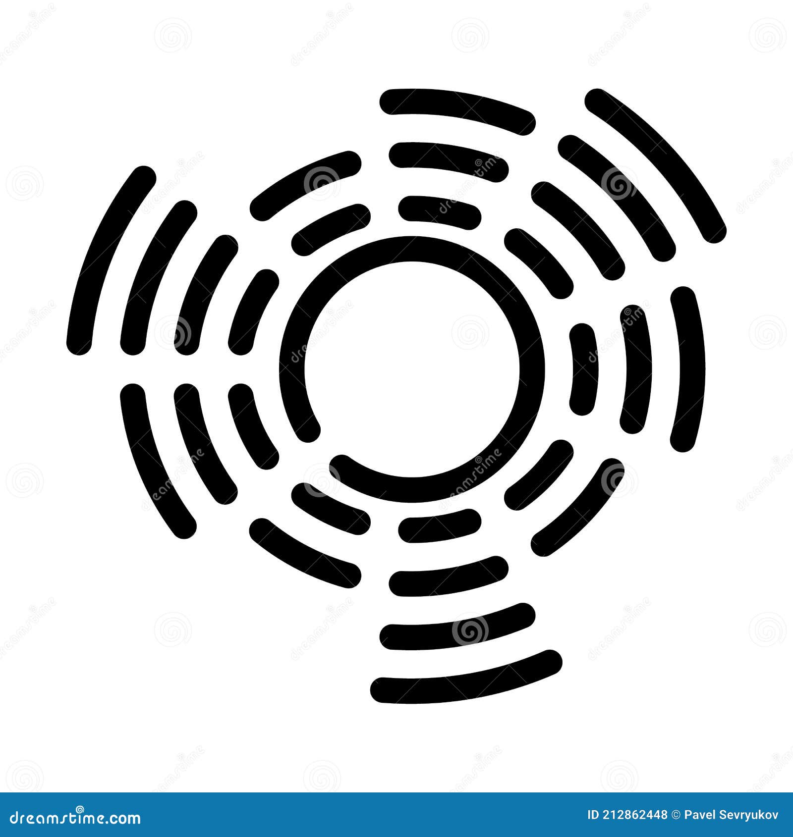 Circular Equalizer Line Icon Vector Illustration Line Stock Vector ...