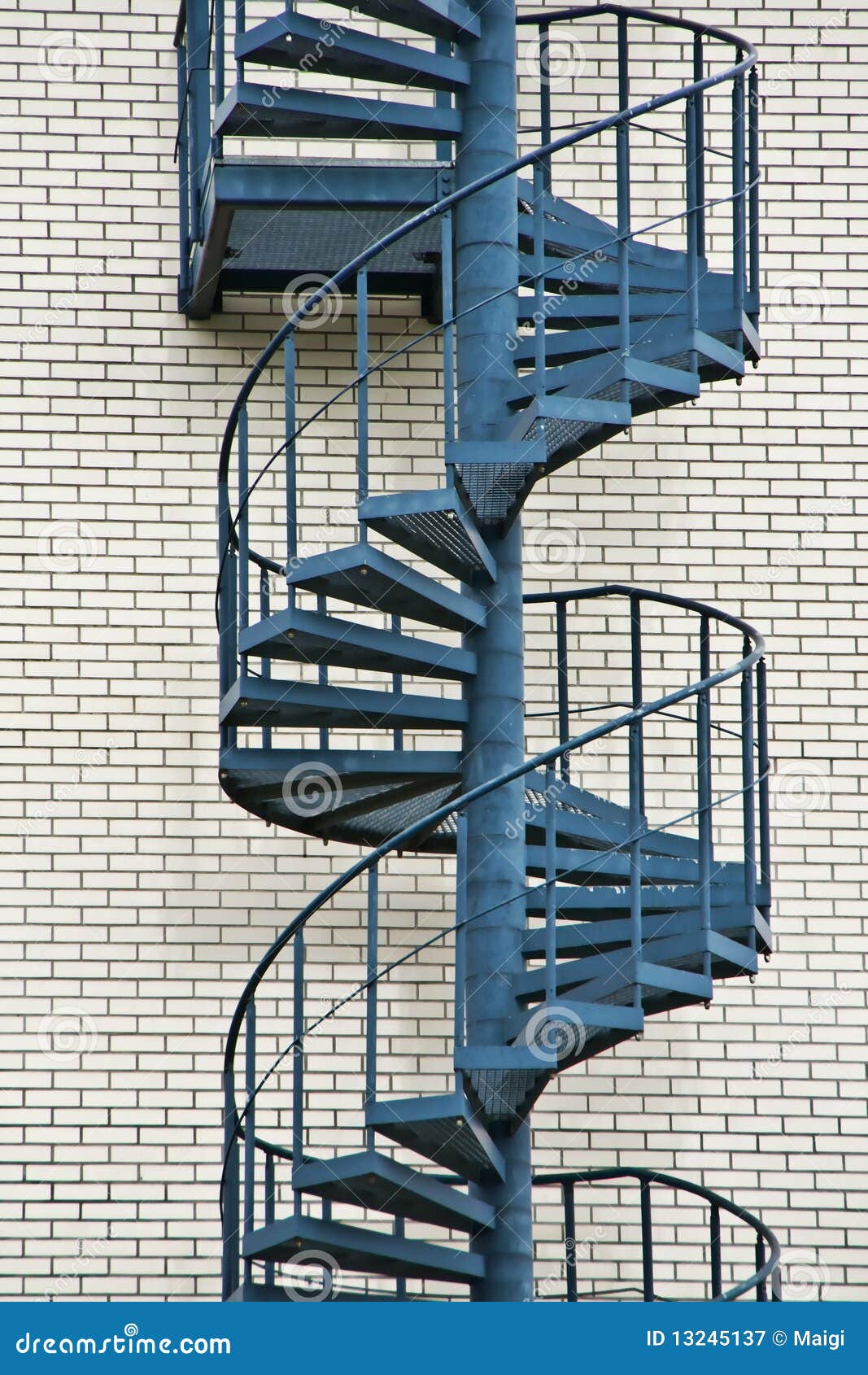 Circular fire escape stock image. Image of curving, steps - 13245137