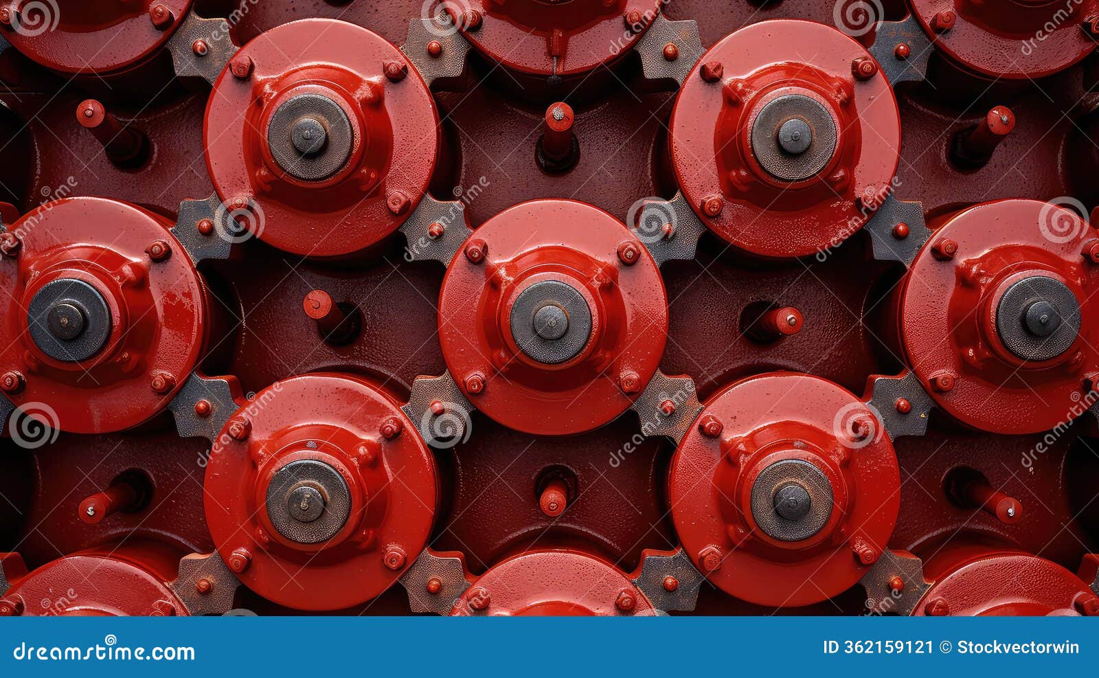 Circular Fire Hydrant Pattern Stock Illustration - Illustration of ...