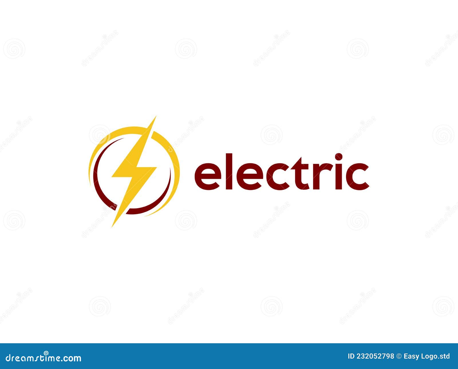 Circular Flash Thunder Energy Electric Simple Yet Clean Professional ...