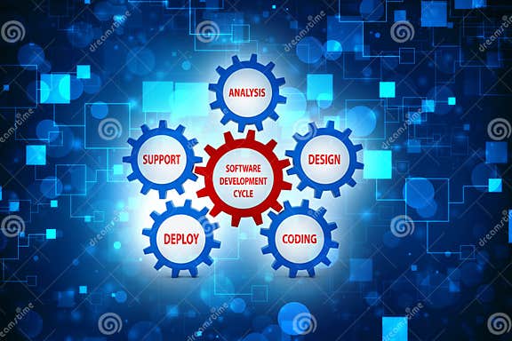 Circular Flow Chart of Life Cycle of Software Development Process Stock ...