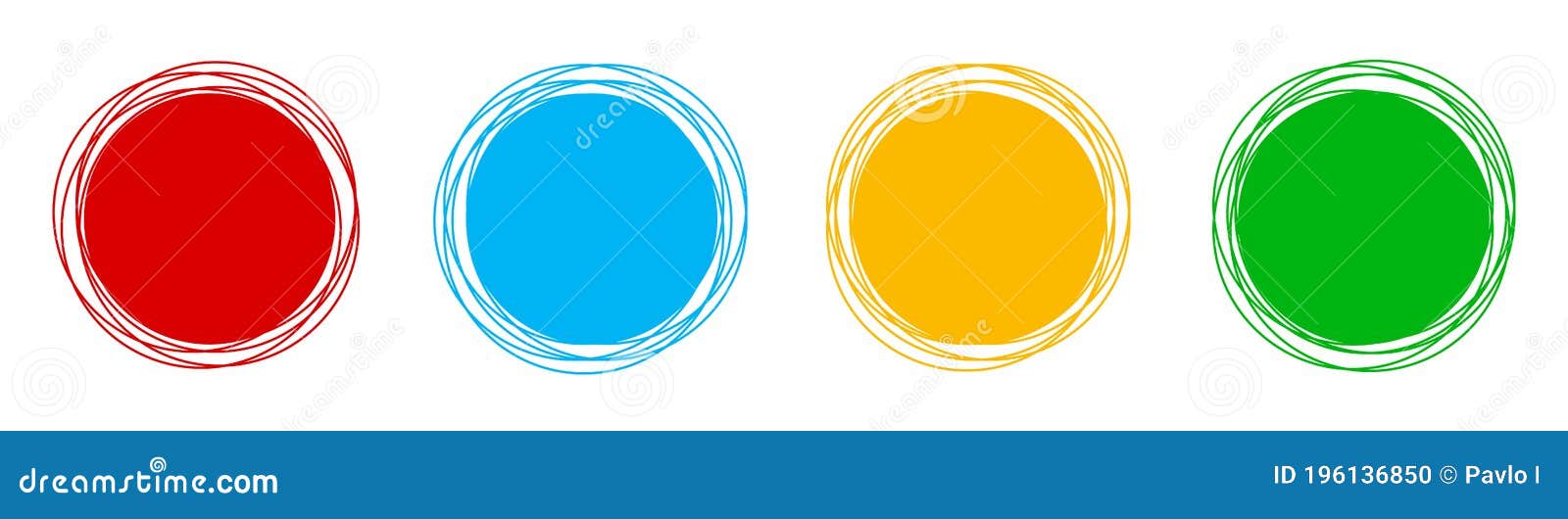 Circular Form, Set of Circles Using Sketch Drawing Circle Lines ...