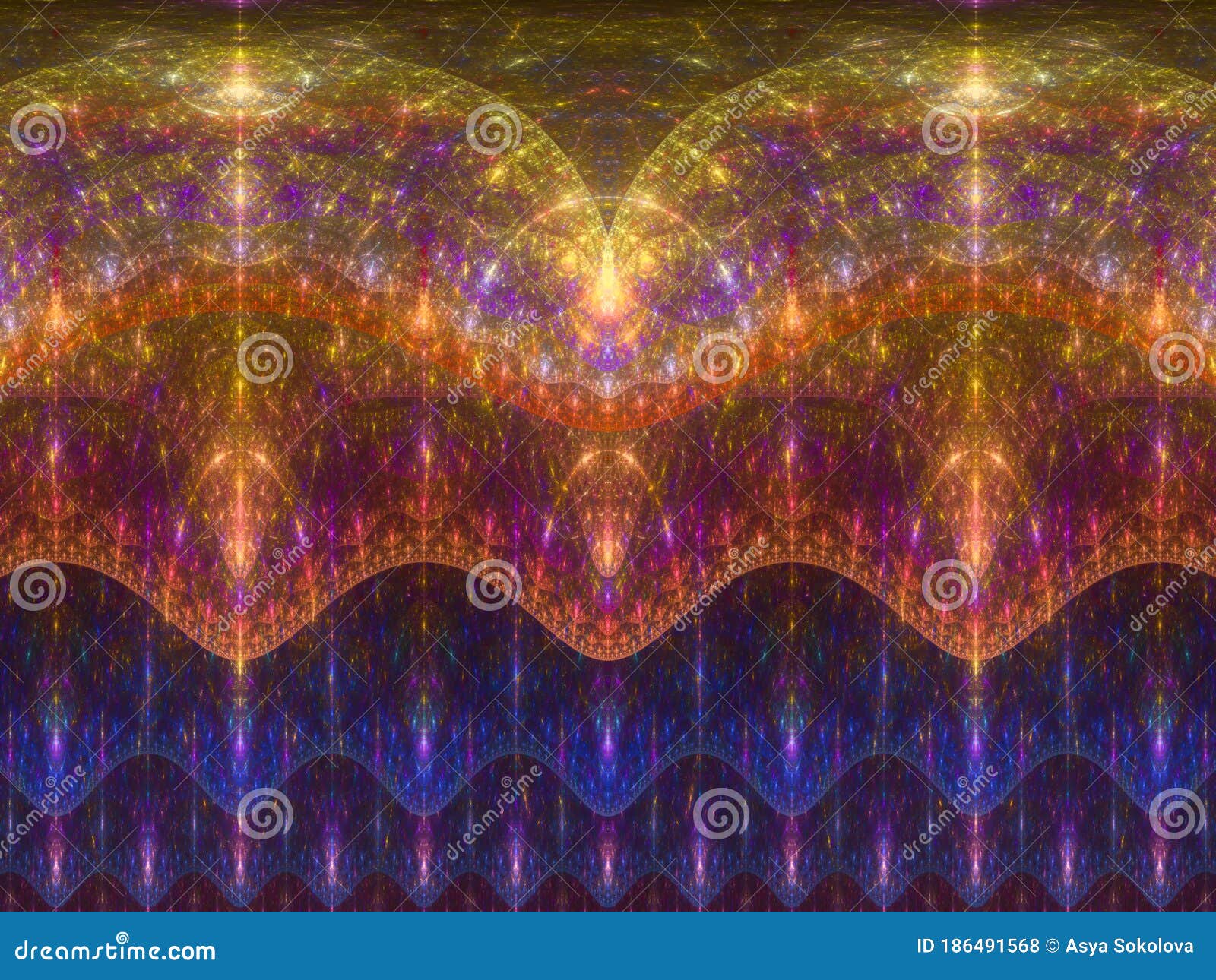 Circular Fractal stock illustration. Illustration of awareness - 186491568