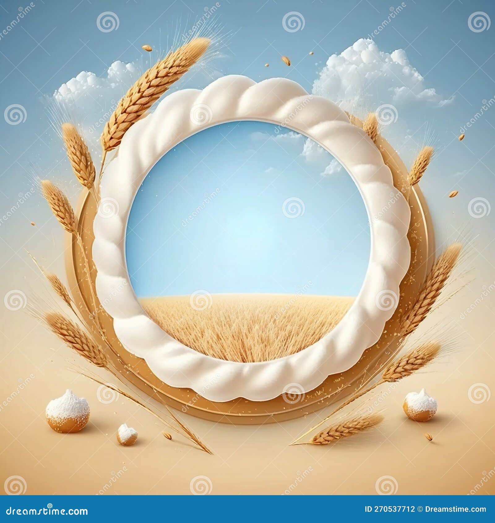 Circular Frame for Bakery Logos Stock Illustration - Illustration of ...