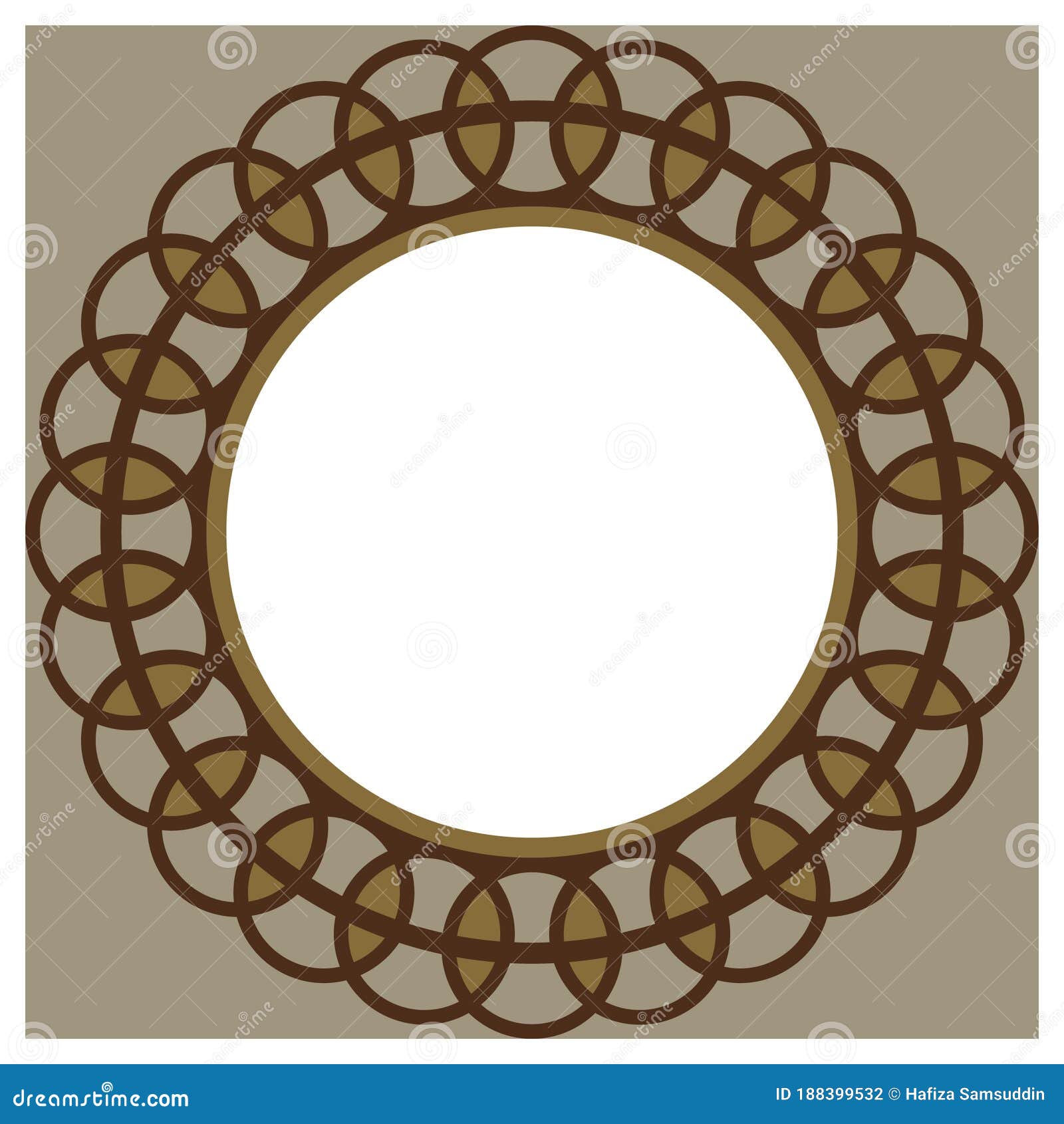 Circular Frame Design. Vector Illustration Decorative Design Stock ...