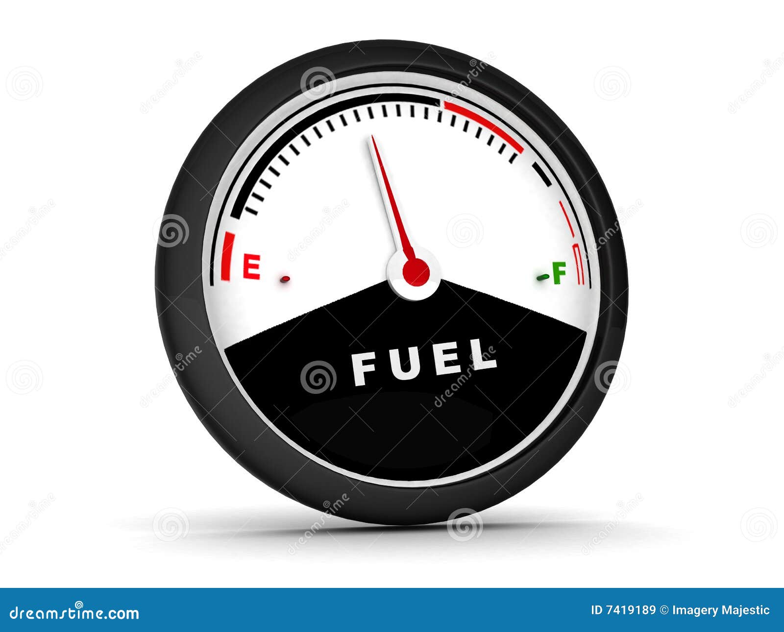 Circular fuel gauge stock illustration. Illustration of indicator - 7419189