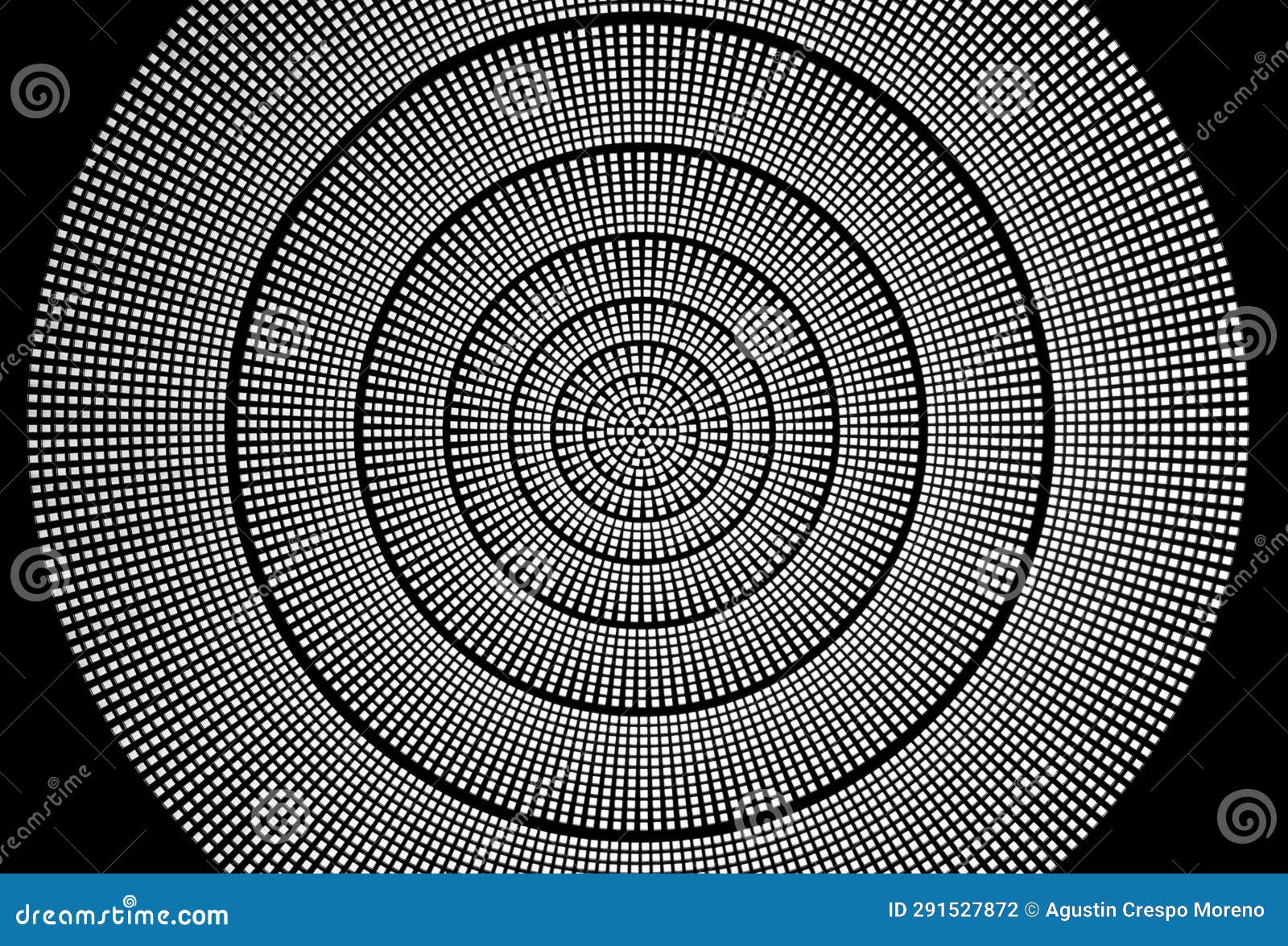 Circular Geometric Drawing that Creates Optical Effects Stock ...