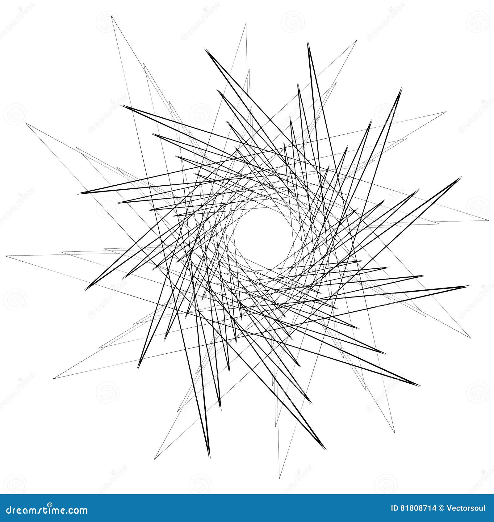 Circular Geometric Element. Rotating Shapes, Forms Abstract ...