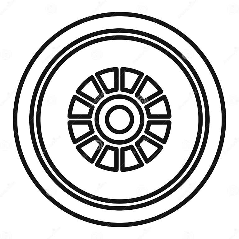 Circular Geometric Symbol with Radial Pattern Stock Vector ...