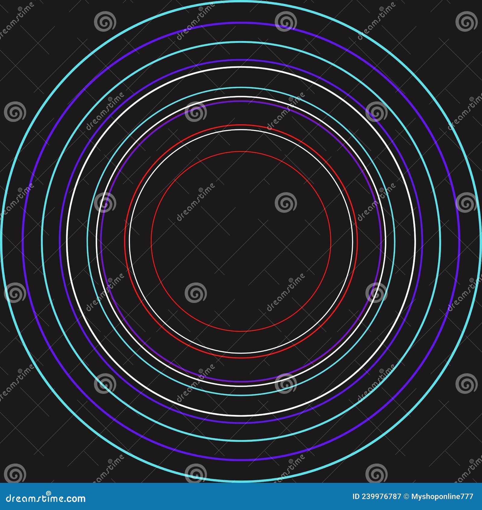 Circular Geometric Vertex Different Colours Light Motions Background ...