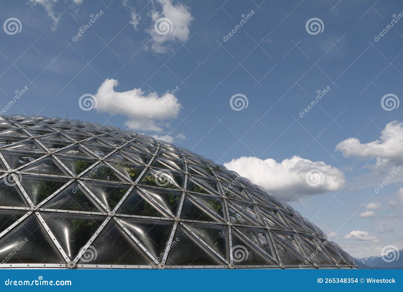 Circular Glass Outer Surface of the Bloedel Conservatory with a ...