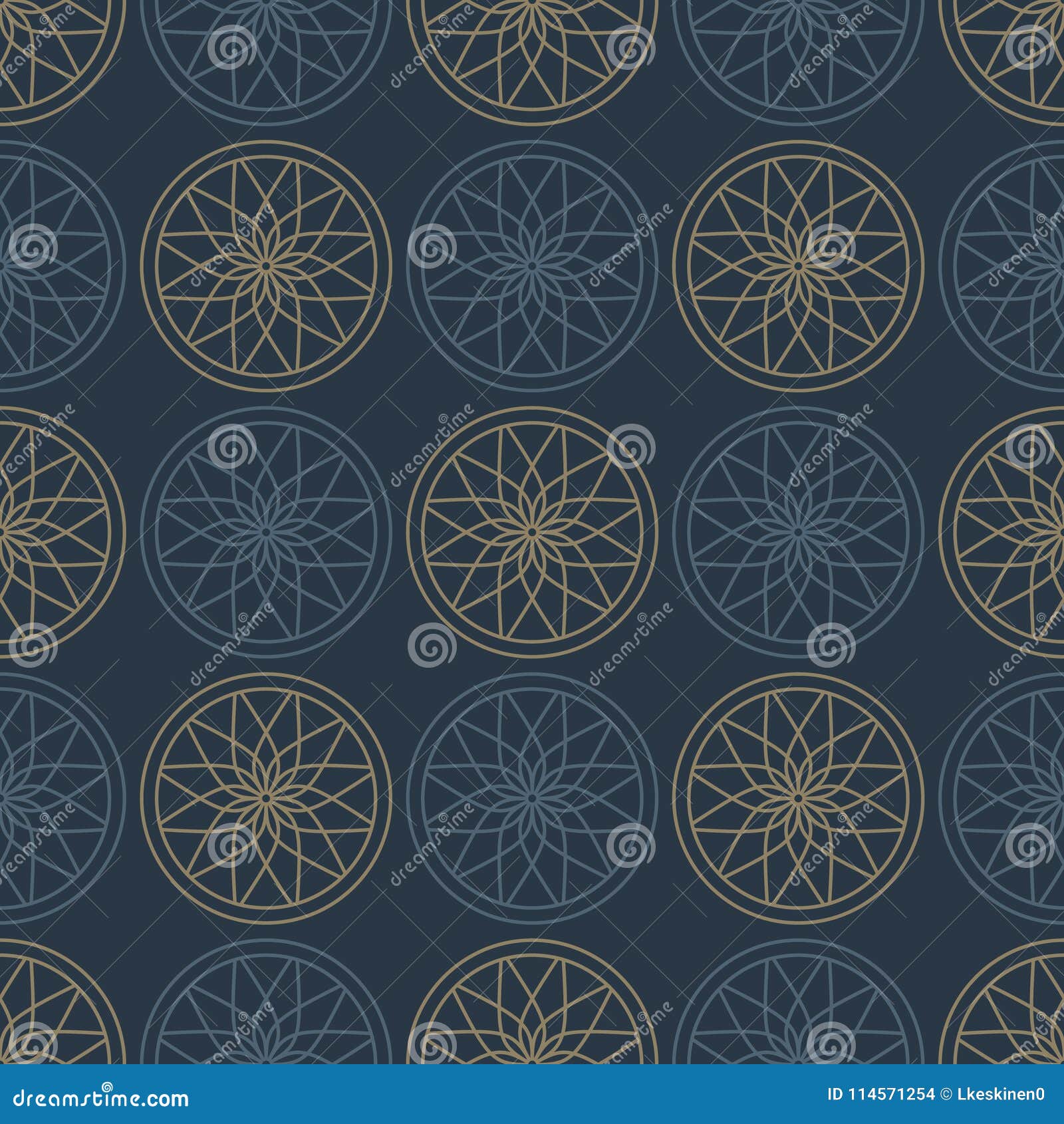 Circular gothic pattern stock vector. Illustration of round - 114571254