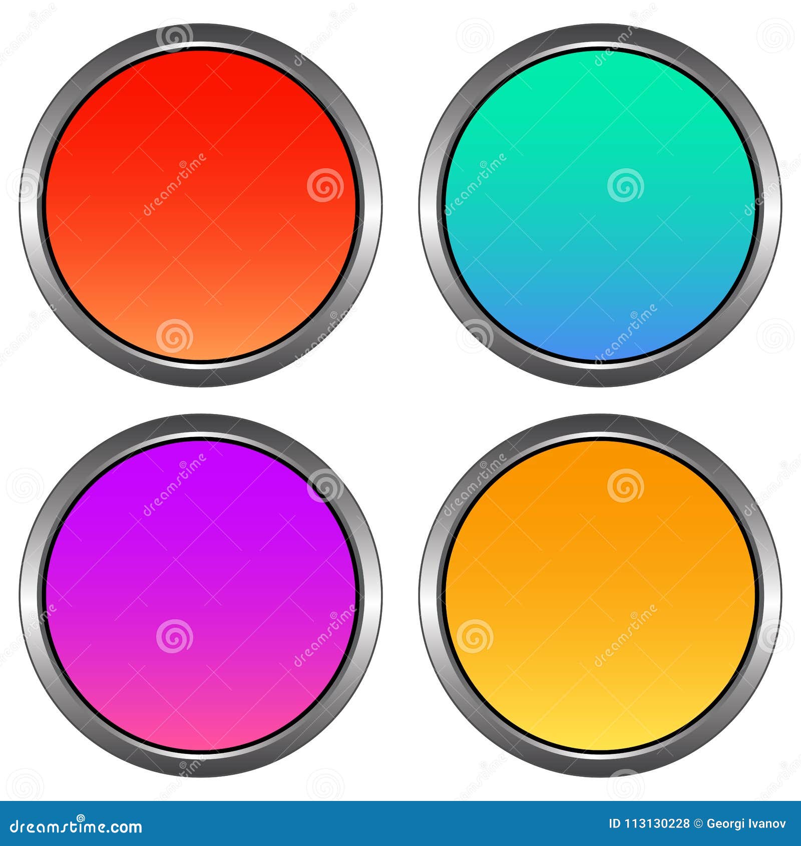 Gradient Buttons User Interface Web Button Material Design Ui Rectangular Shape App Action
