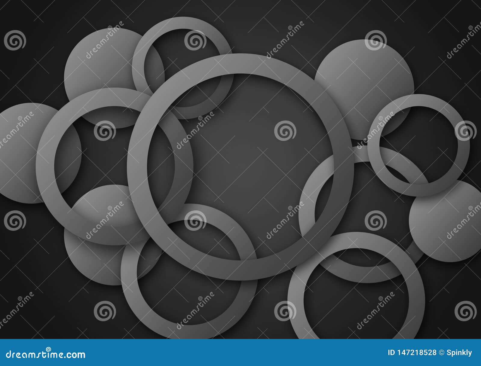 Circular Grey Background Textured Wallpaper Design Stock Illustration ...