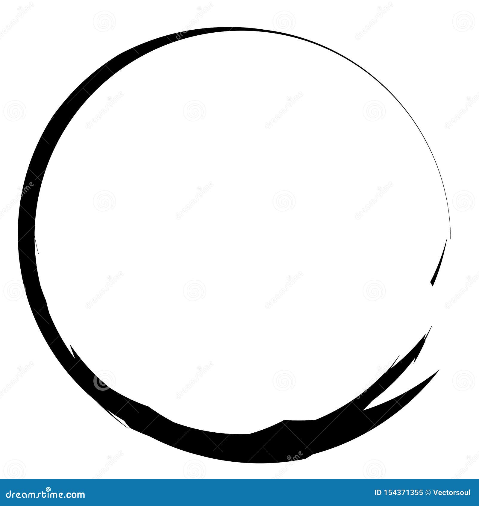 Circular Grungy Grunge Circle Frame / Splatter, Splash Effect Isolated ...