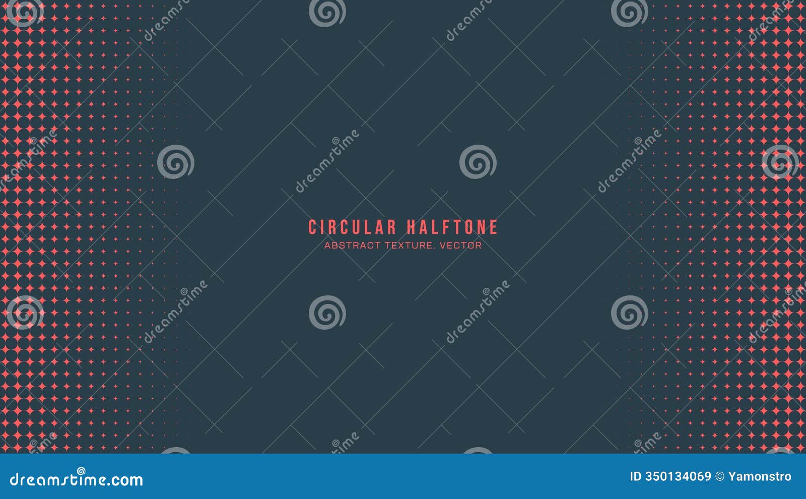 Circular Half Tone Pattern Faded Vertical Border Vector Red Black ...