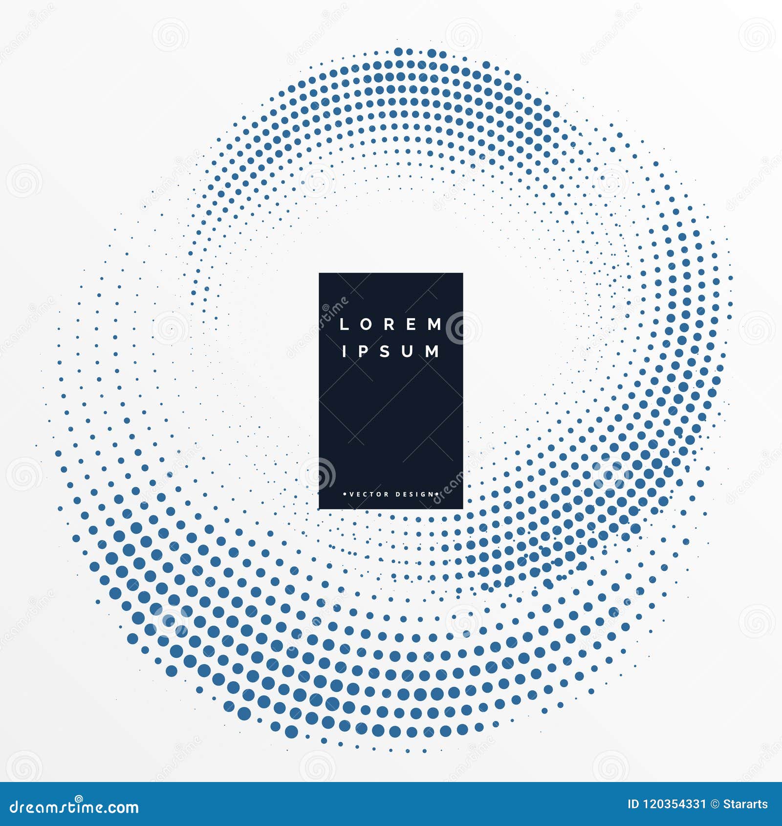 Circular Halftone Design Pattern Background Stock Vector - Illustration ...