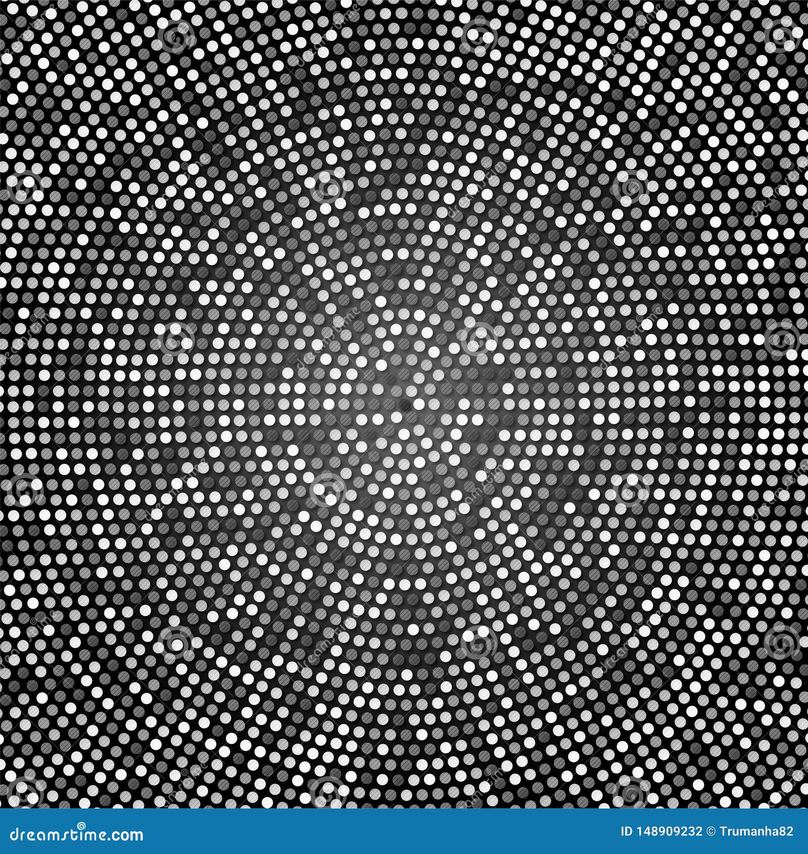 Abstract Shiny Metallic Background with Bright Dots Pattern Stock ...