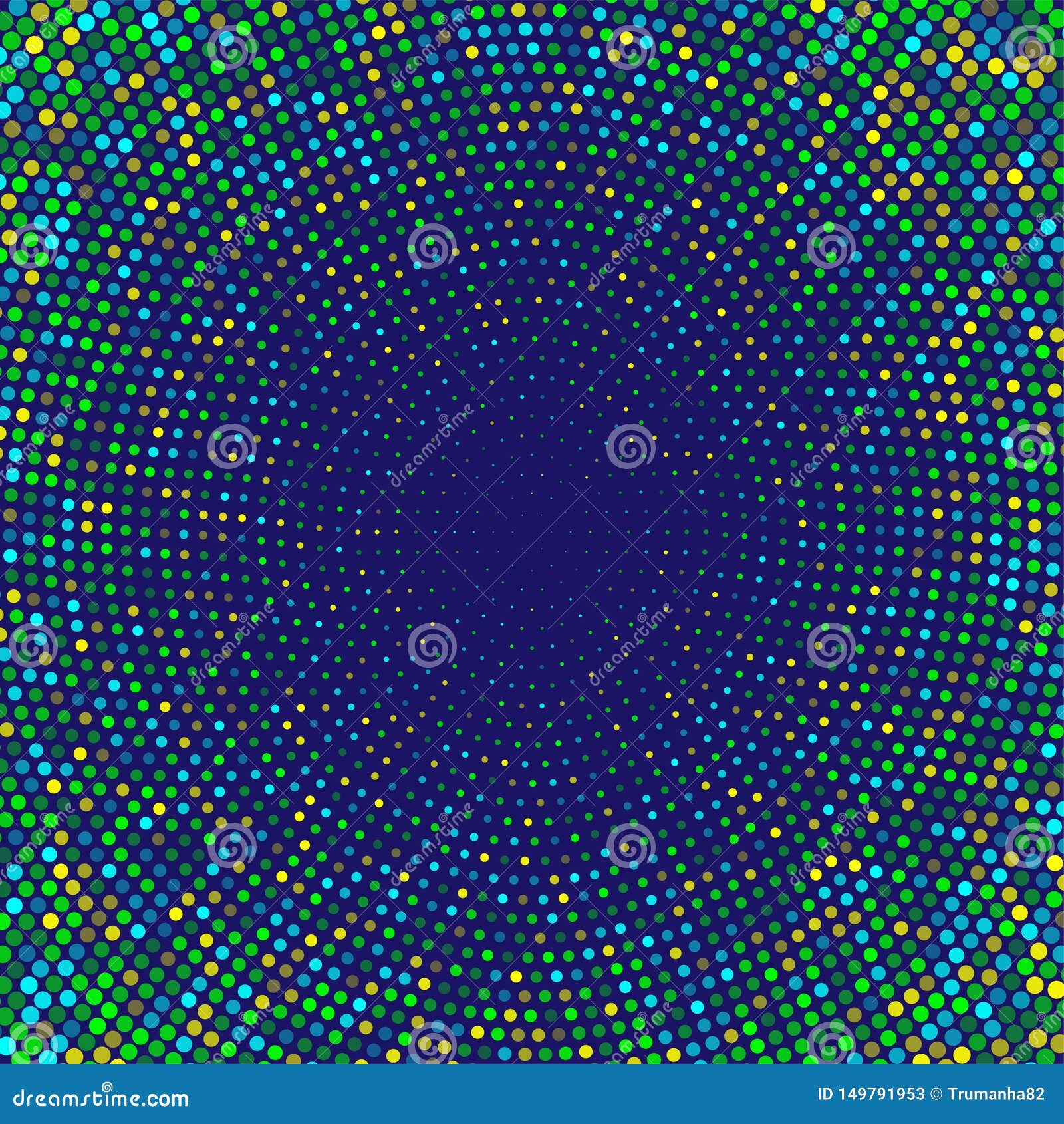 Red Circular Halftone Pattern Faded Gradient Tilted Border Vector ...