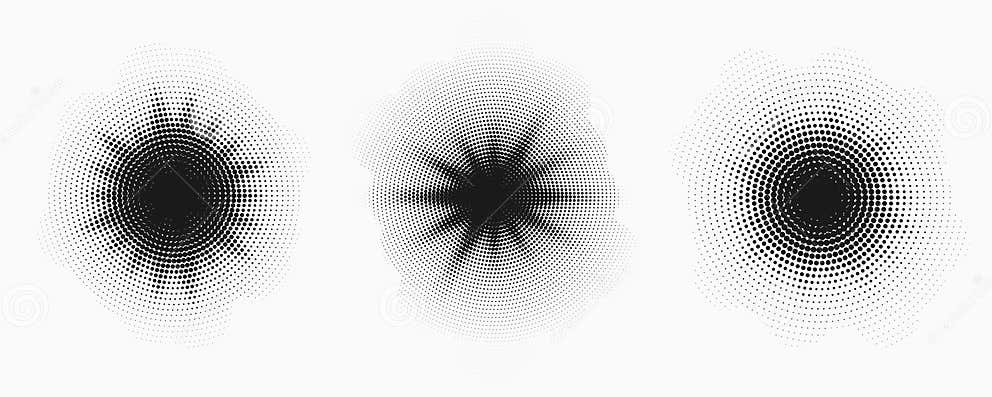 Circular halftone pattern. stock vector. Illustration of geometry ...