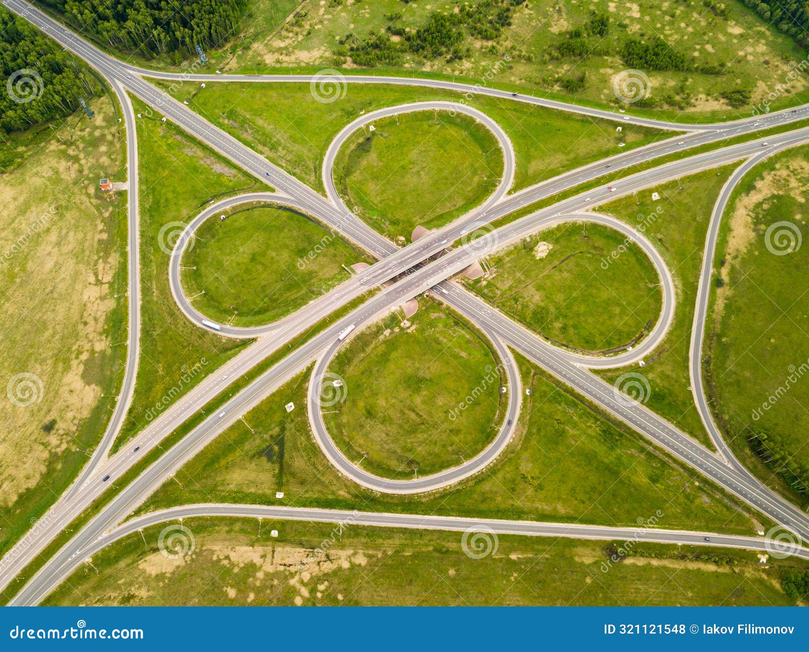 Circular Highway Interchange Stock Photo - Image of concrete, russia ...