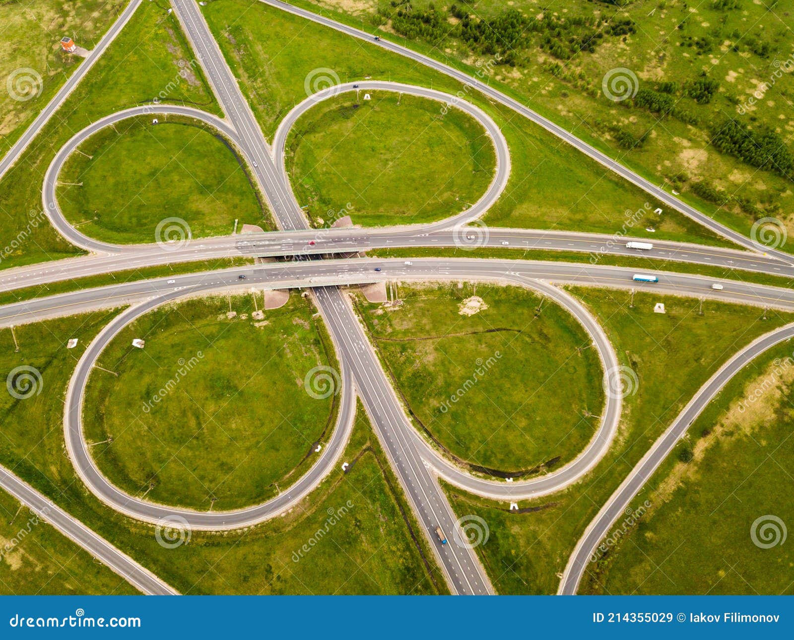Circular Highway Interchange Stock Image - Image of industry, junction ...