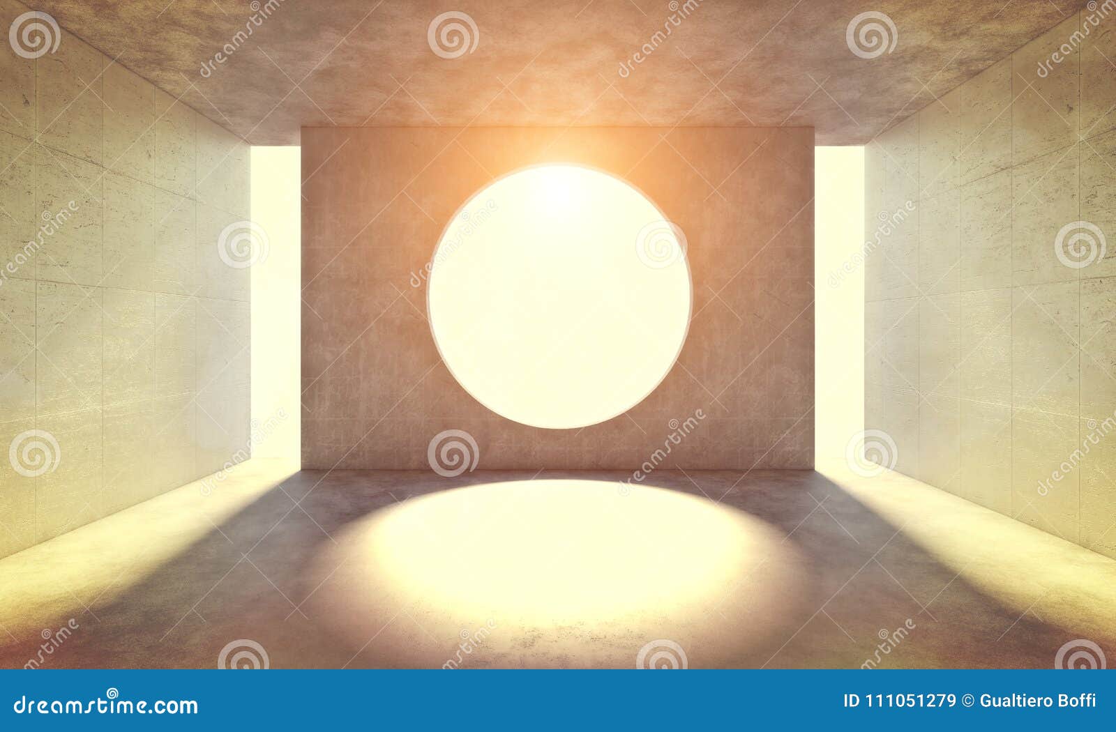 Circular hole in the wall stock illustration. Illustration of empty ...