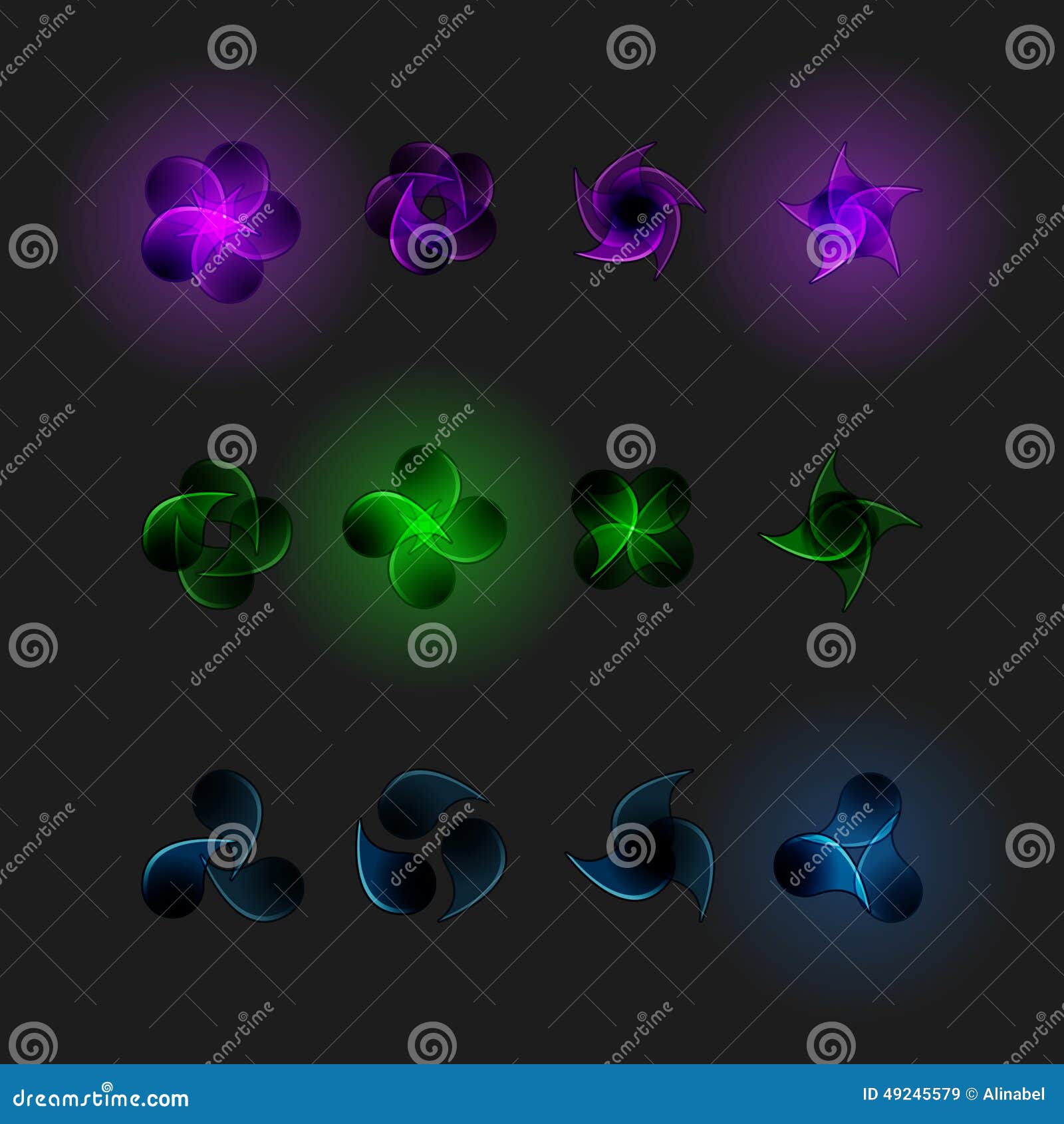 Circular Icon Symbol Logo Element Stock Vector - Illustration of group ...