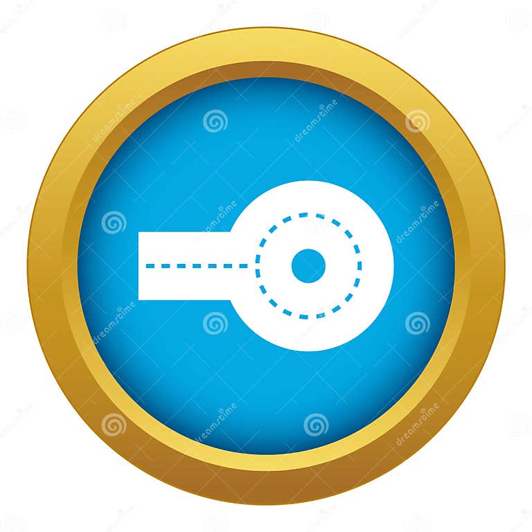 Circular Impasse Icon Blue Vector Isolated Stock Vector - Illustration ...