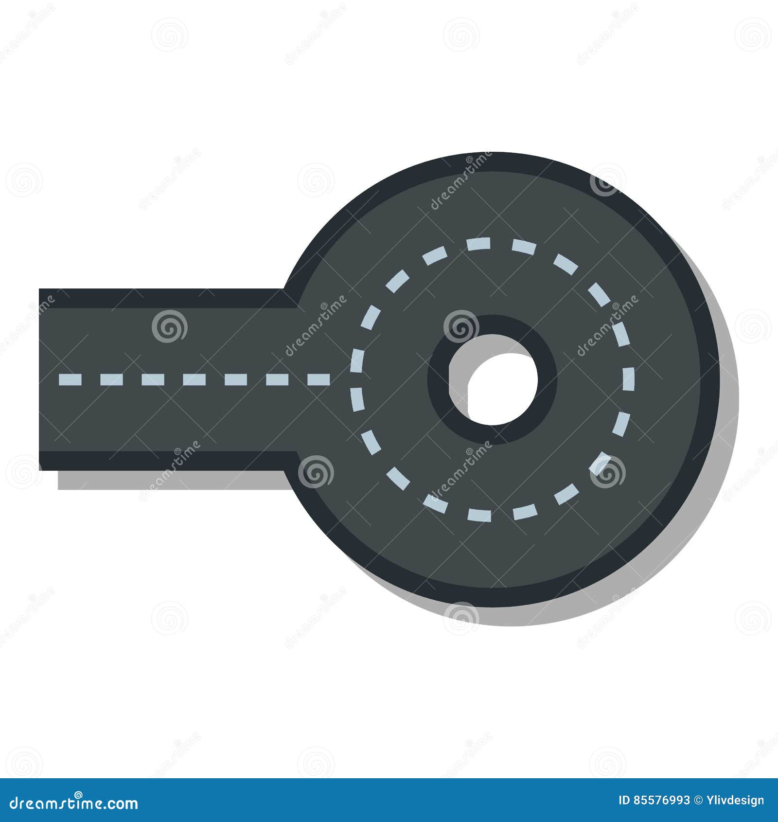 Circular Impasse Icon, Flat Style Stock Vector - Illustration of ...