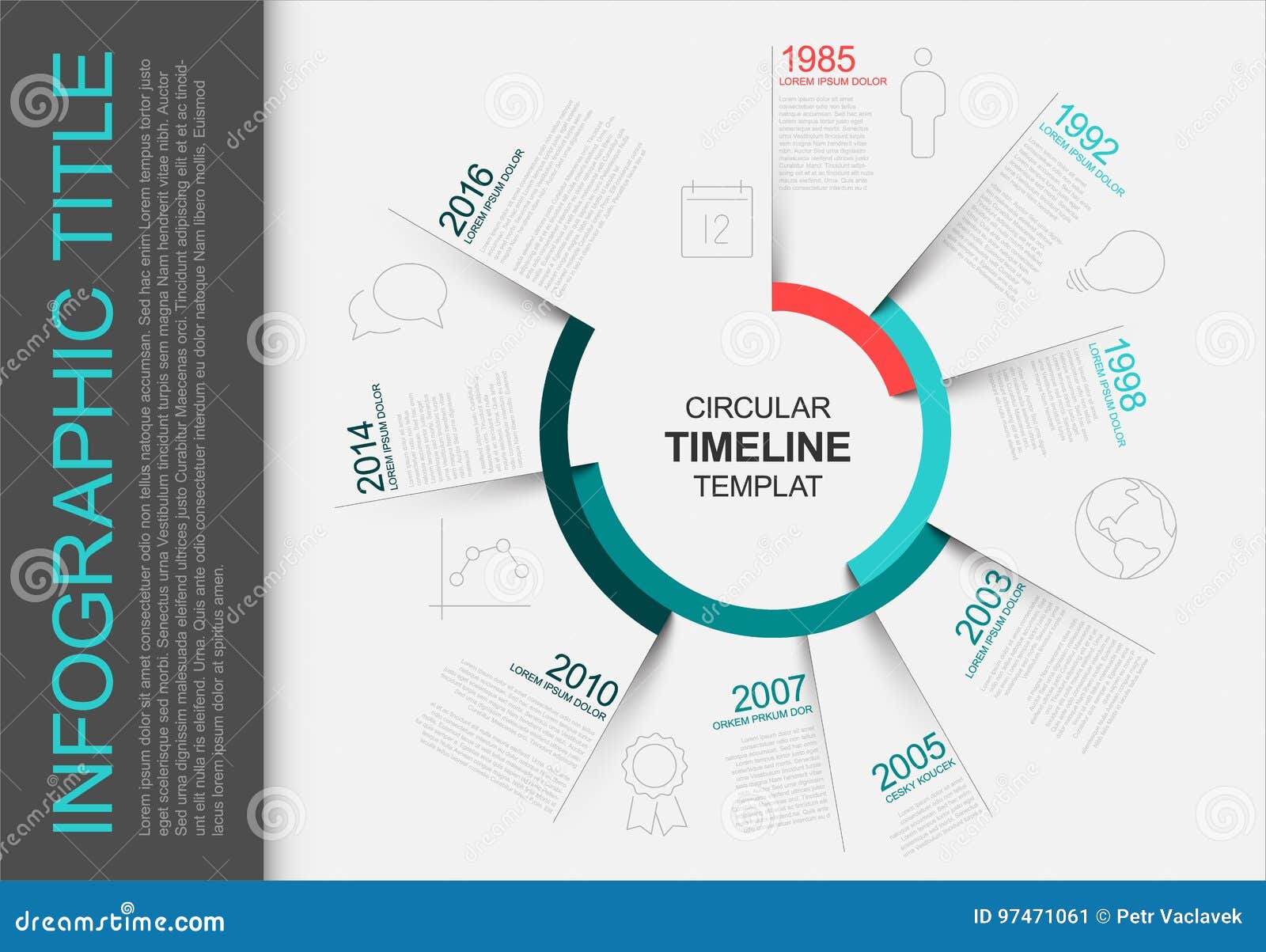 Circular Infographic Timeline Template Stock Vector - Illustration of ... Circular Infographic Timeline Template Stock Vector - Illustration of ...