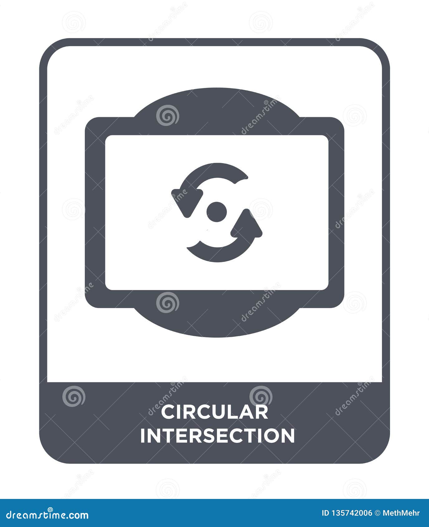 Circular Intersection Sign Transparent Icon. Circular Intersection Sign ...