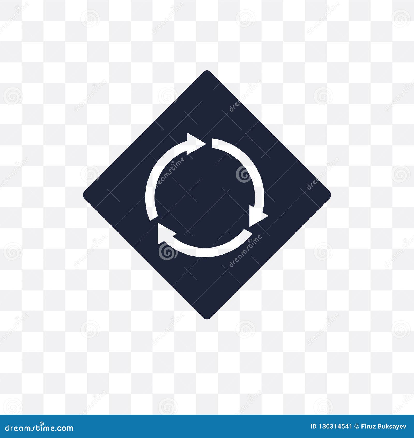 Circular Intersection Sign Transparent Icon. Circular Intersection Sign ...