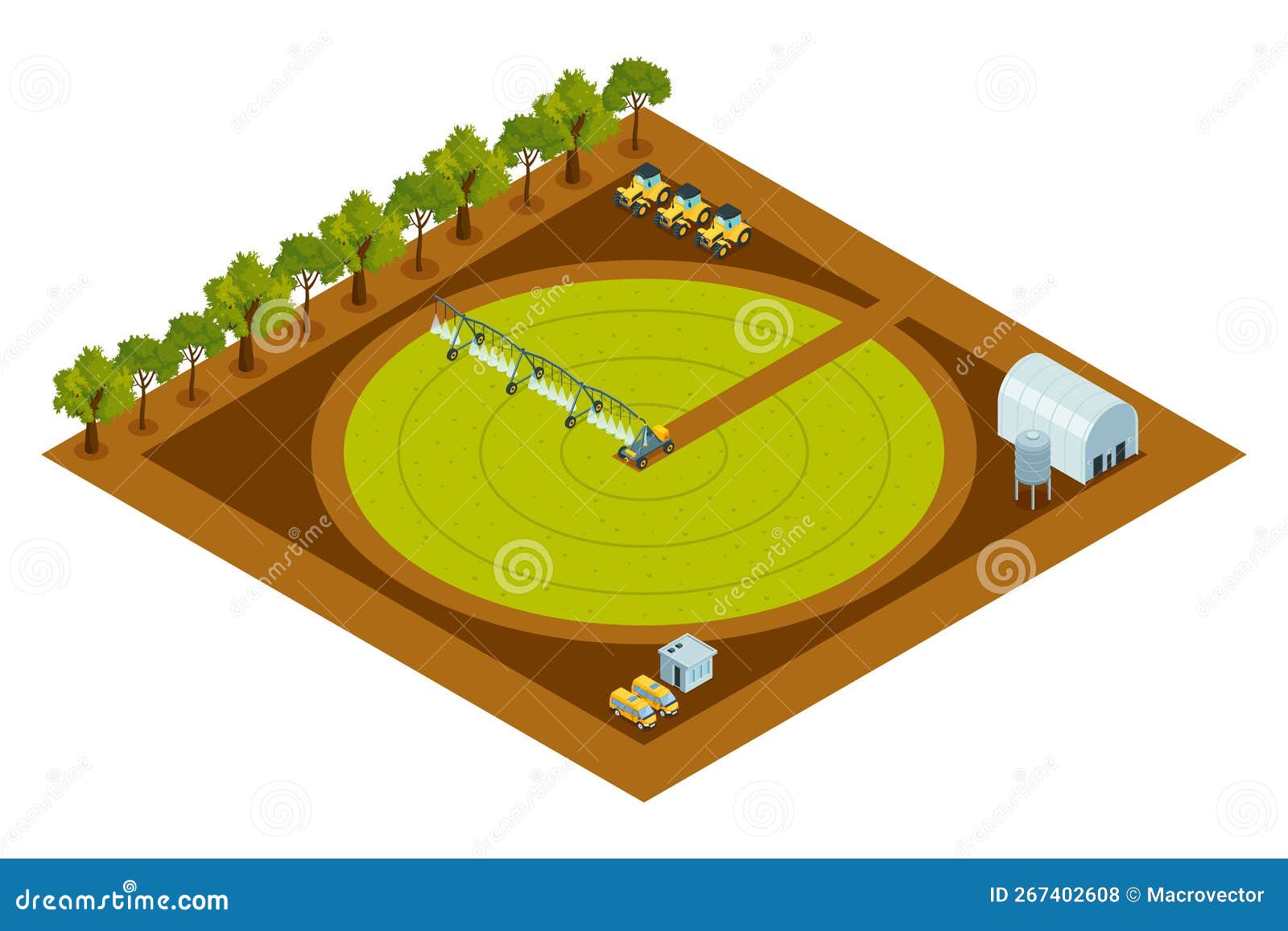Dip Irrigation System Isolated Cartoon Vector Illustrations ...
