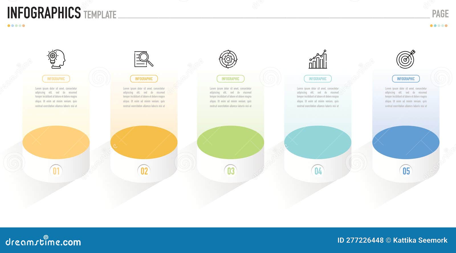 Circular Isometric Infographic for Business Presentation Stock Vector ...