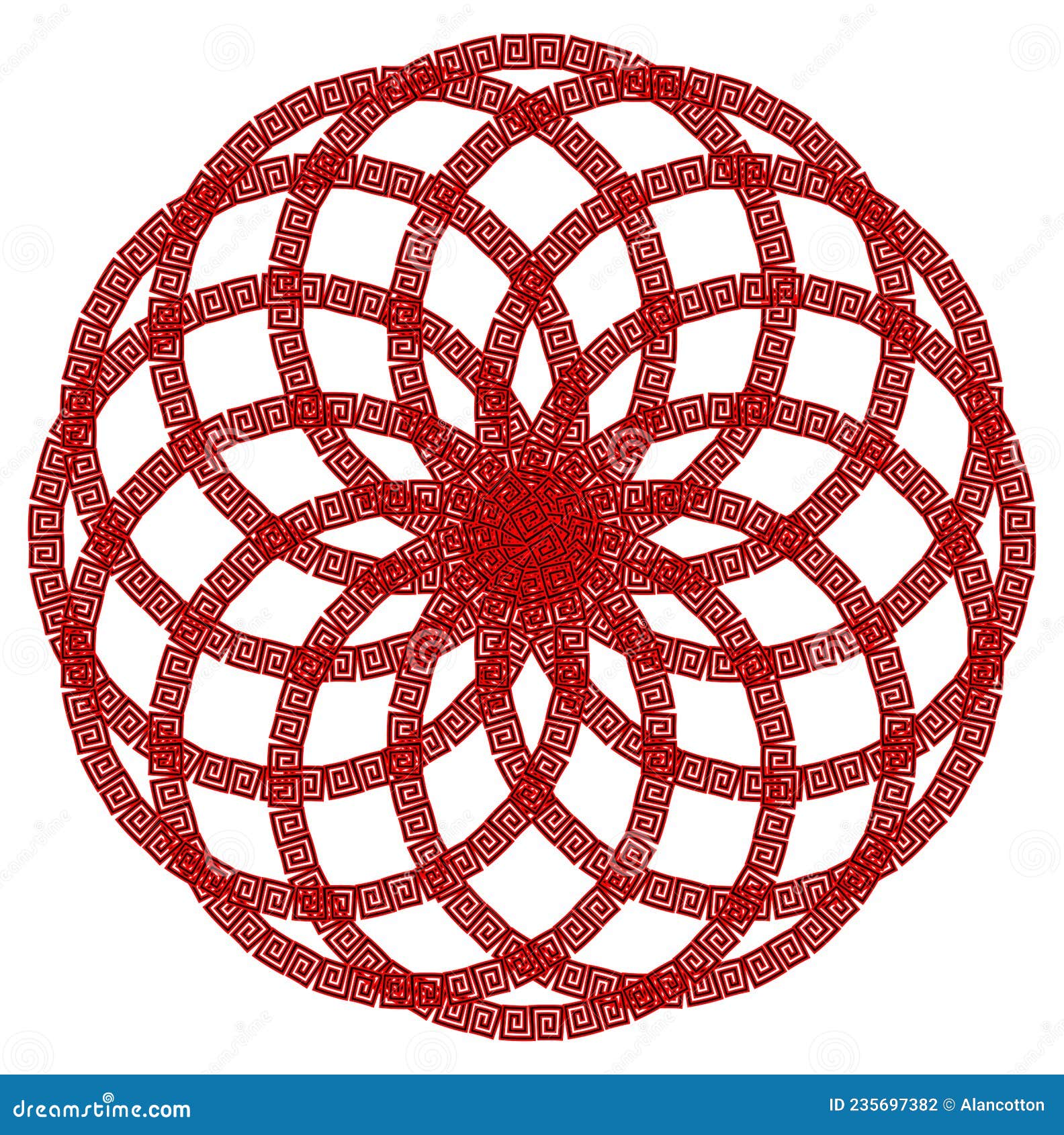 Circular Knot Style Pattern Stock Vector - Illustration of background ...
