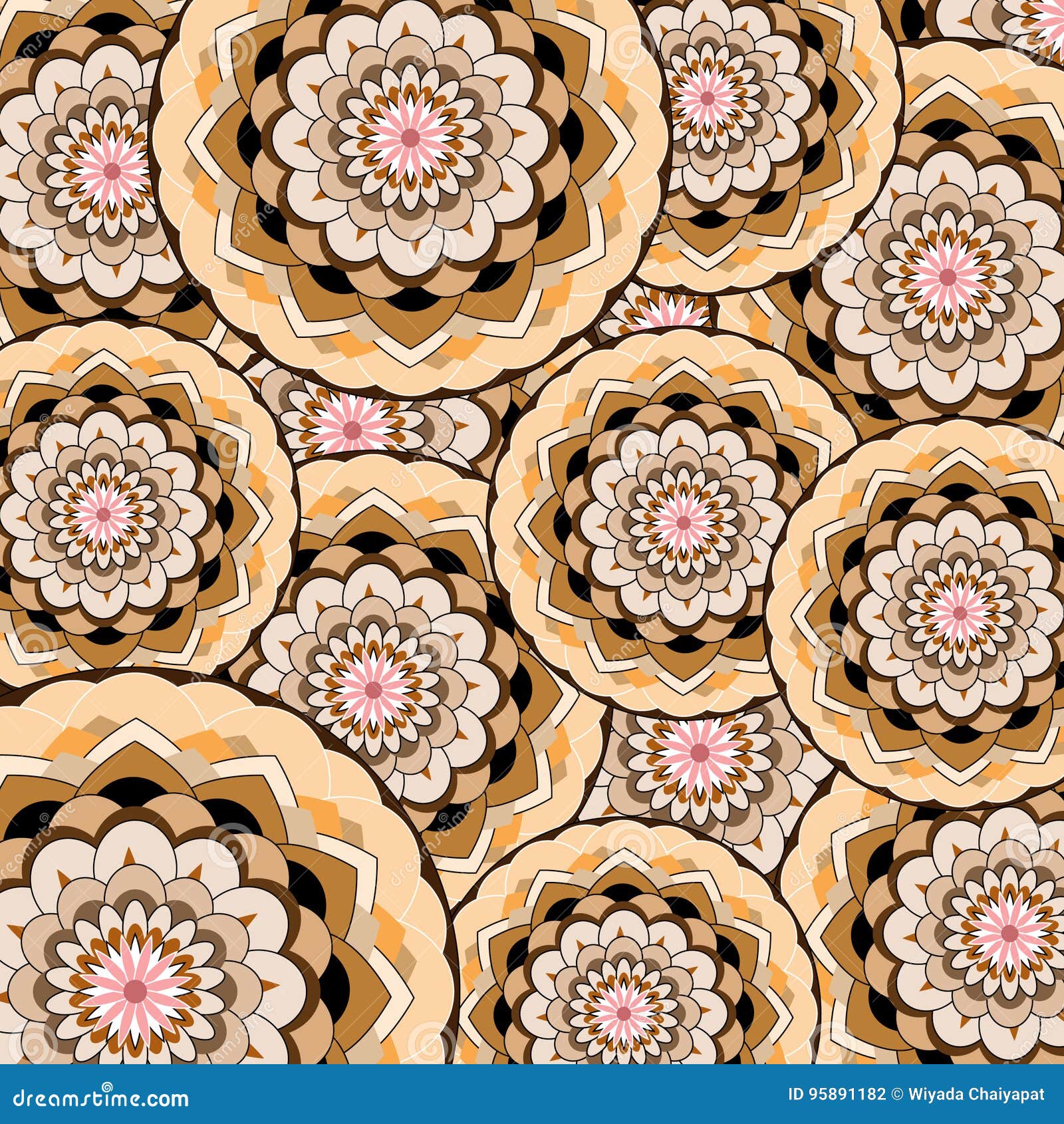 Circular Lace Pattern Vector Stock Vector - Illustration of circle ...
