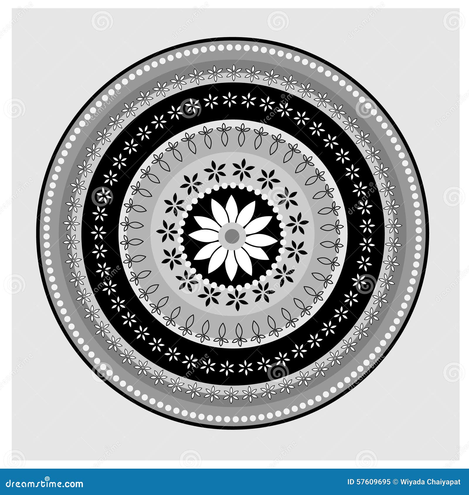 Circular Lace Pattern Vector Stock Vector - Illustration of circular ...