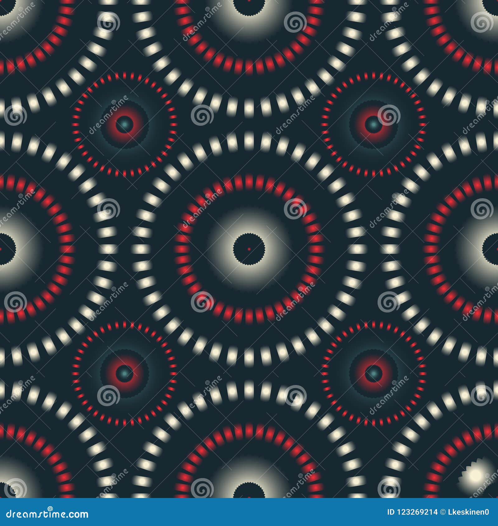 Circular Large Scale Seamless Pattern Stock Vector - Illustration of ...